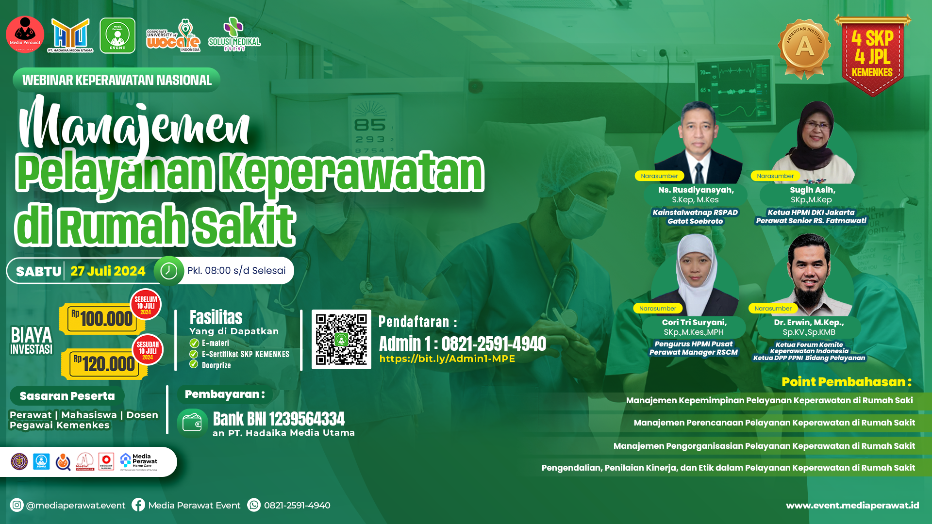 MANAJEMEN PELAYANAN KEPERAWATAN DI RUMAH SAKIT BEKERSAJAMA DENGAN MEDIA ...