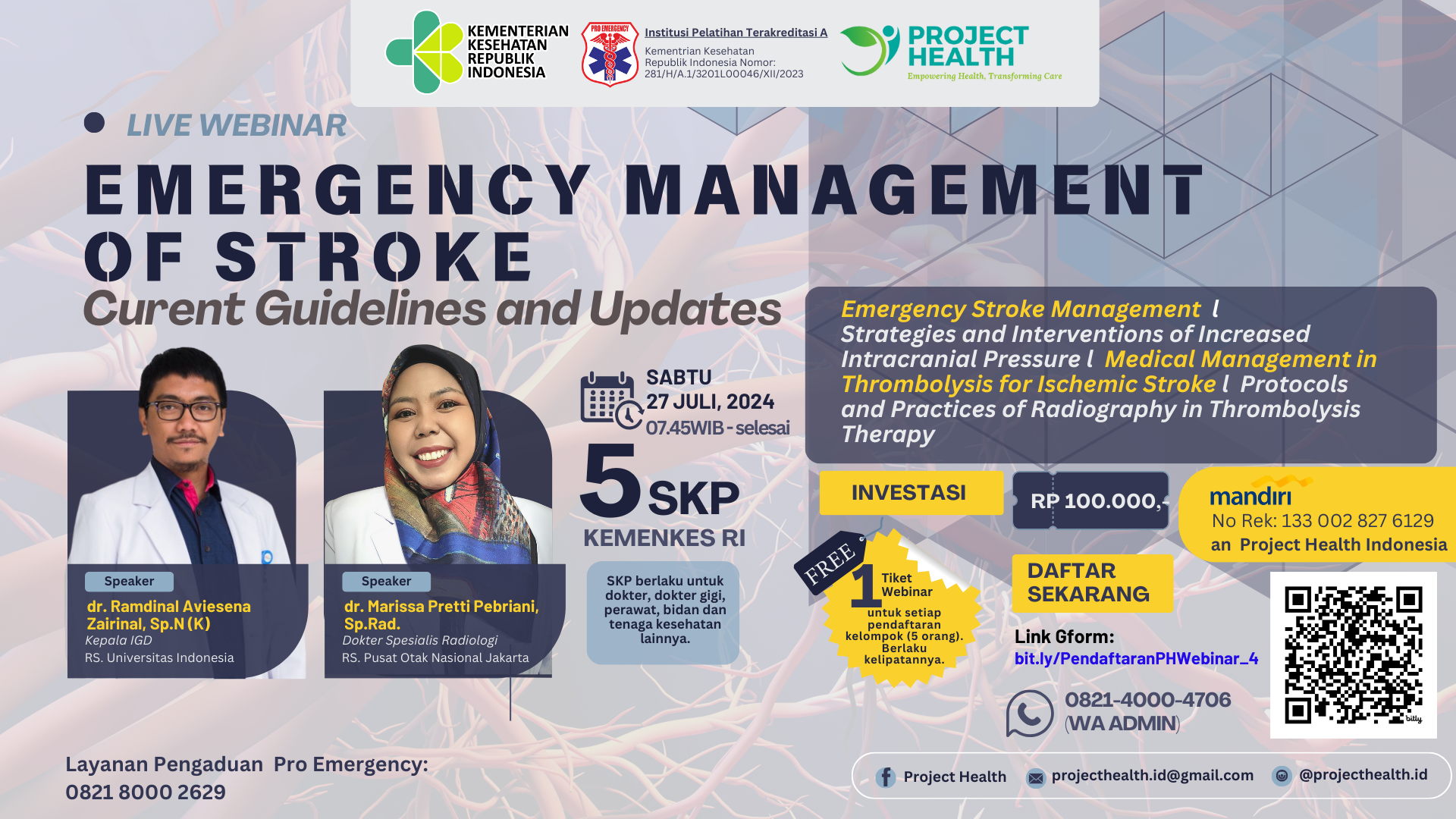 Webinar Emergency Management Of Stroke Current Guidelines and Updates ...