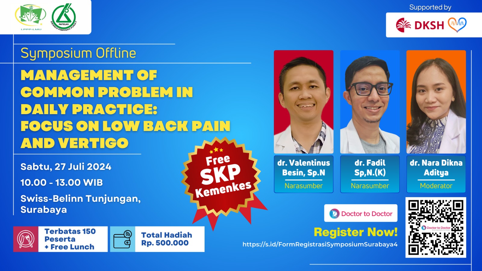 Symposium Management Of Common Problem In Daily Practice Focus On Low Back Pain And Vertigo_D2D ...