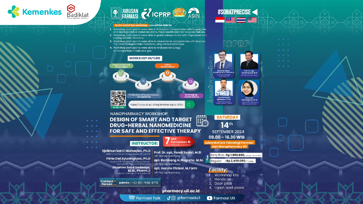 Workshop Nanofarmasi ICPRP 2024 Design of Smart and Targeted Drug ...