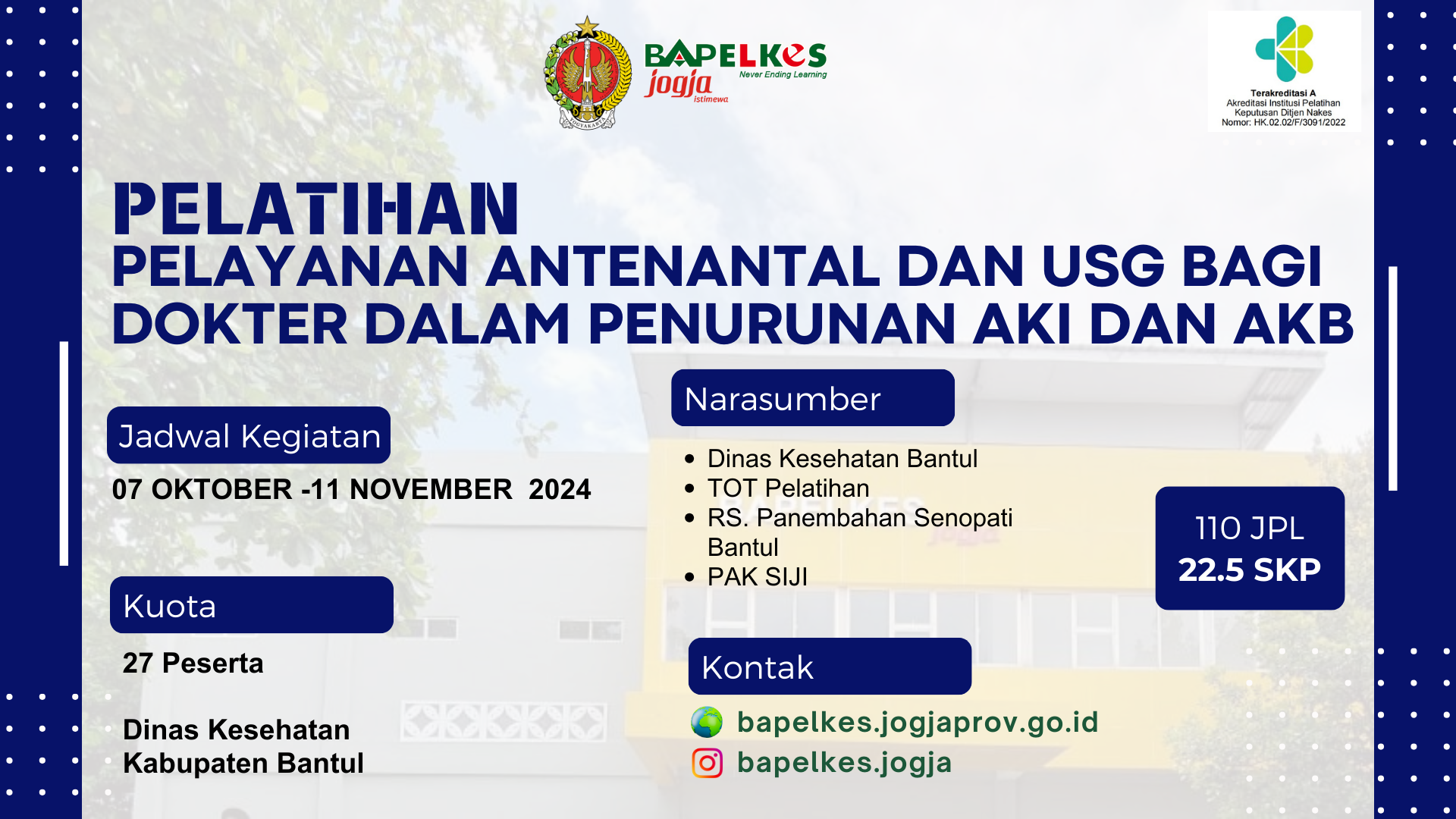 Pelatihan Pelayanan Antenatal dan USG bagi Dokter dalam Penurunan AKI ...