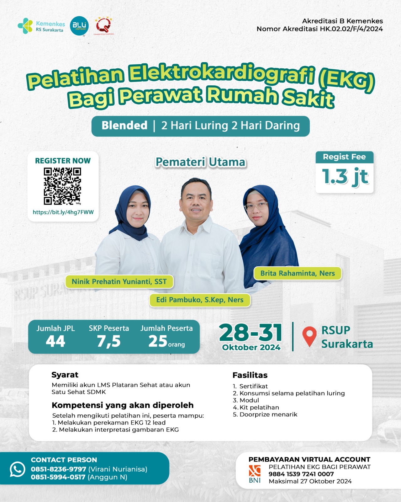 Pelatihan Elektrokardiogram (EKG) bagi Perawat di Rumah Sakit - LMS Kemkes