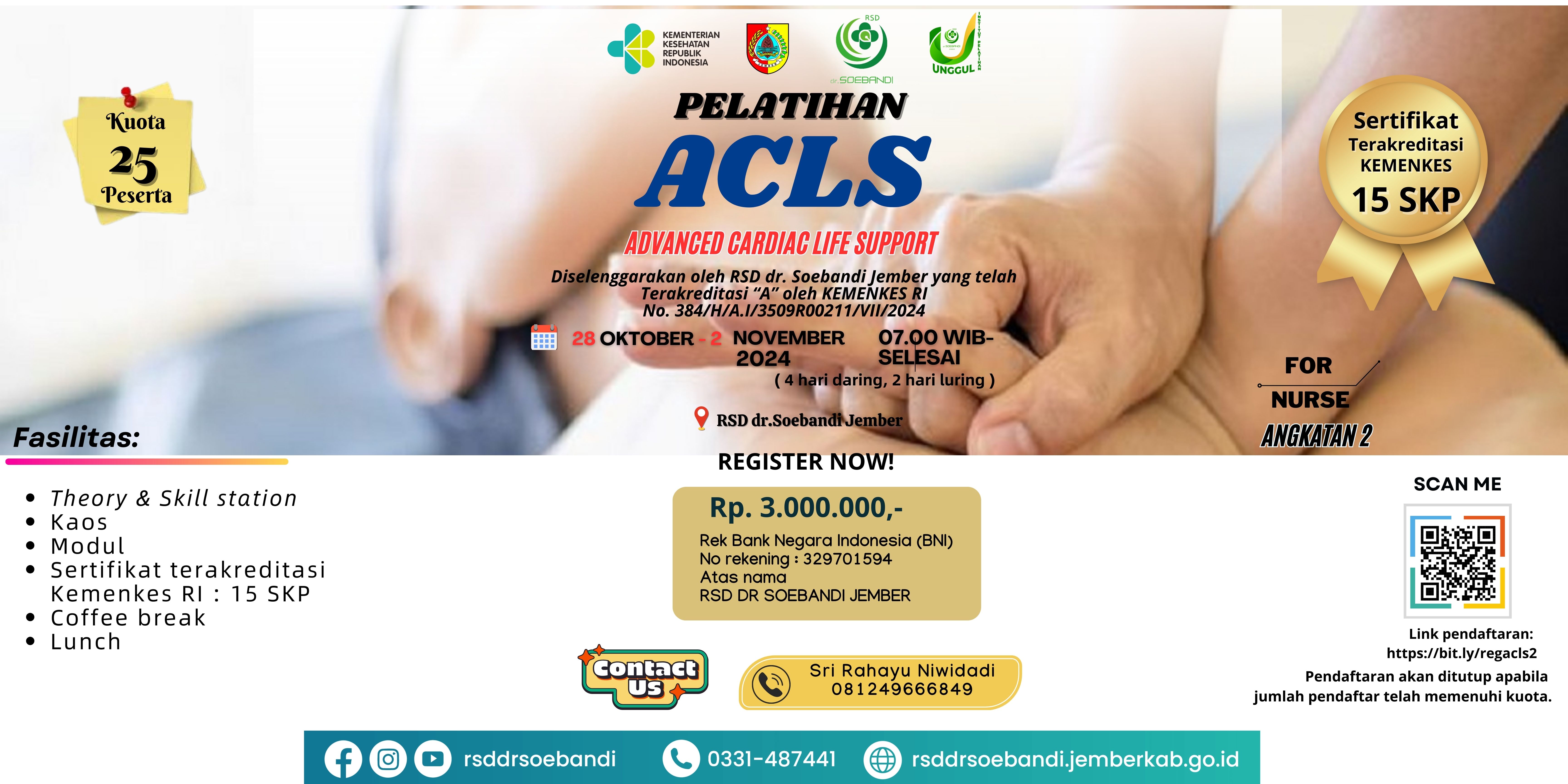 Pelatihan Advance Cardiac Life Support (ACLS) Angkatan 2 - LMS Kemkes