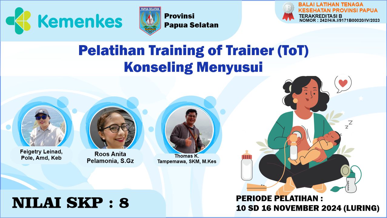 Pelatihan Training of Trainer (ToT) Konseling Menyusui Dinas Kesehatan Dinas Kesehatan ...