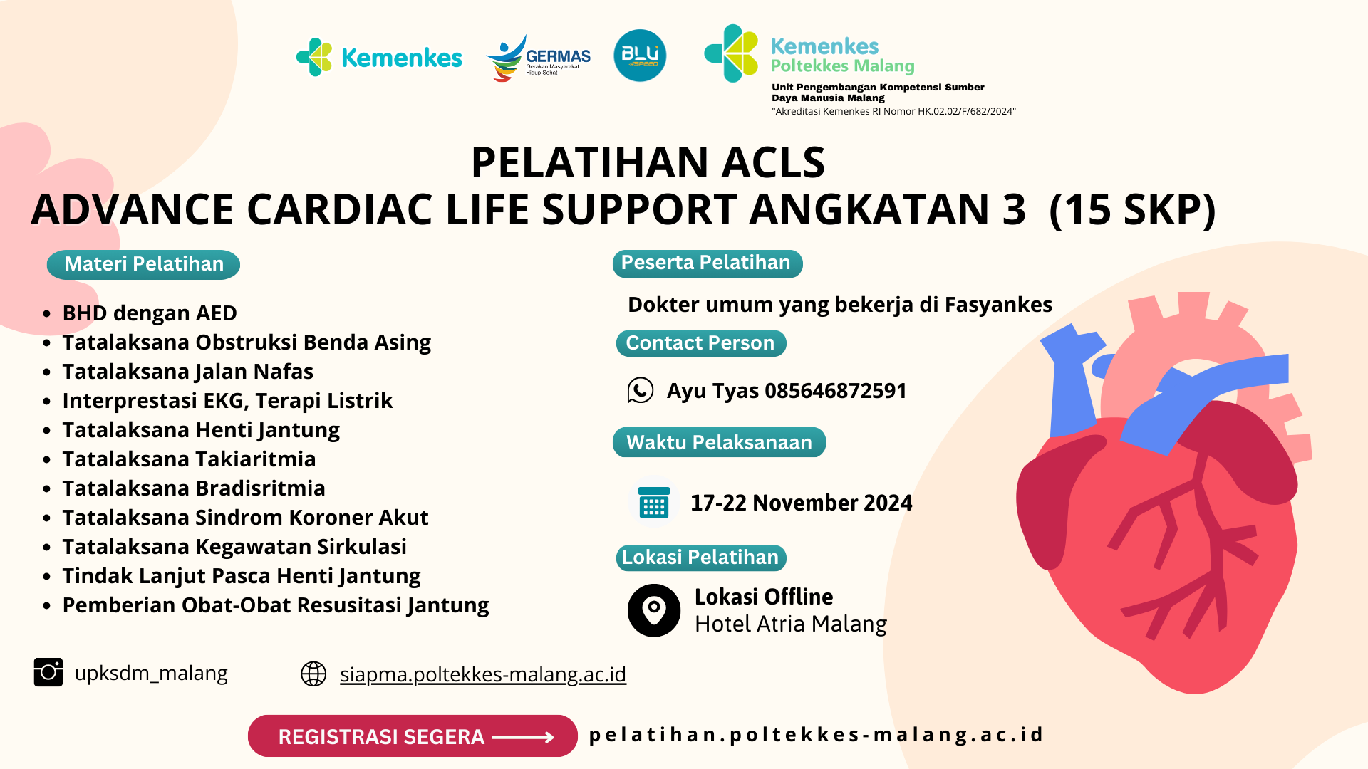 Pelatihan Advance Cardiac Life Support (ACLS) bagi Dokter di Fasyankes ...
