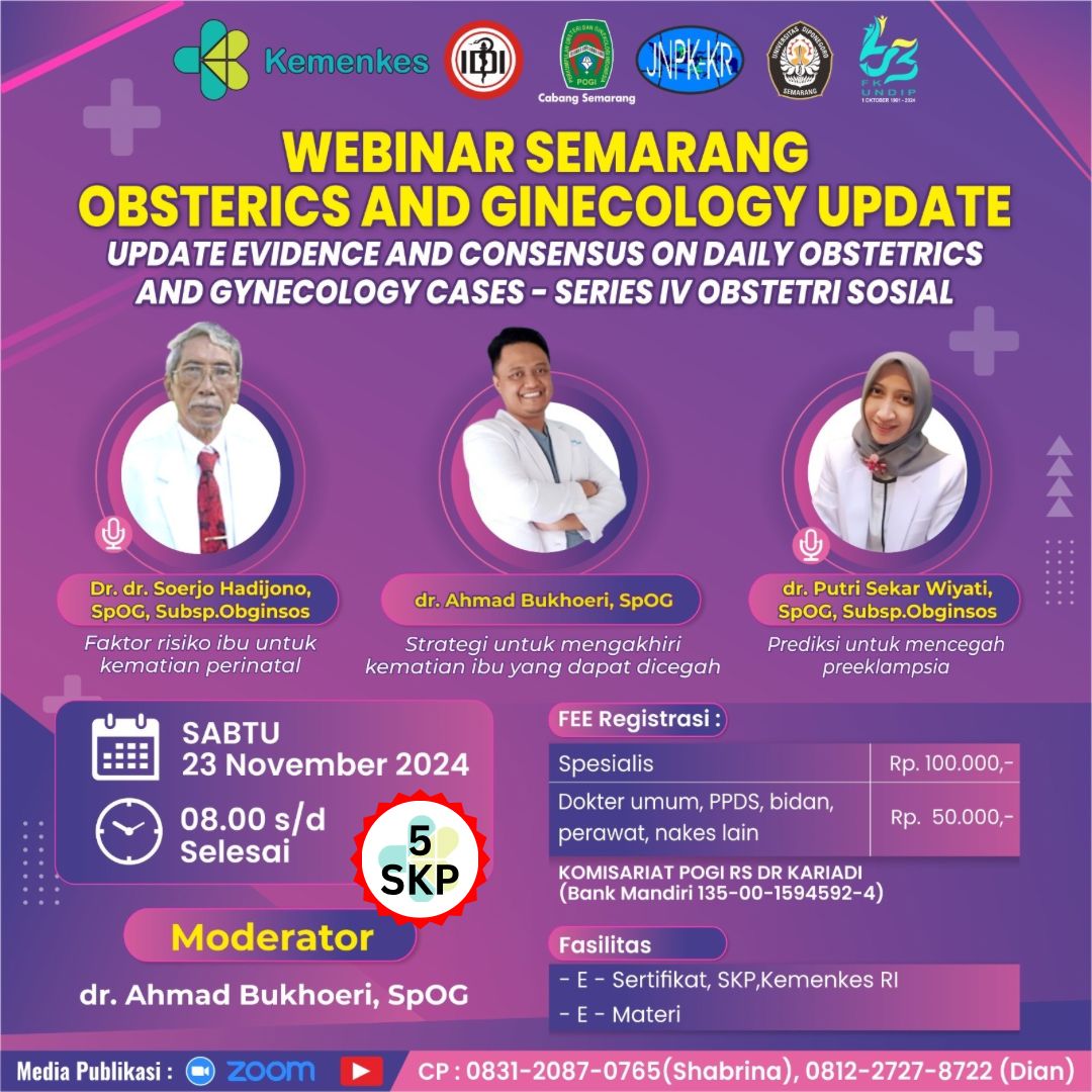 Webinar Semarang Obsterics and Ginecology Update Update Evidence and ...
