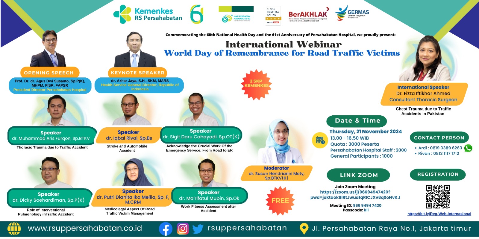 Webinar Internasional World Day Of Remembrance Of Road Traffic Victims ...