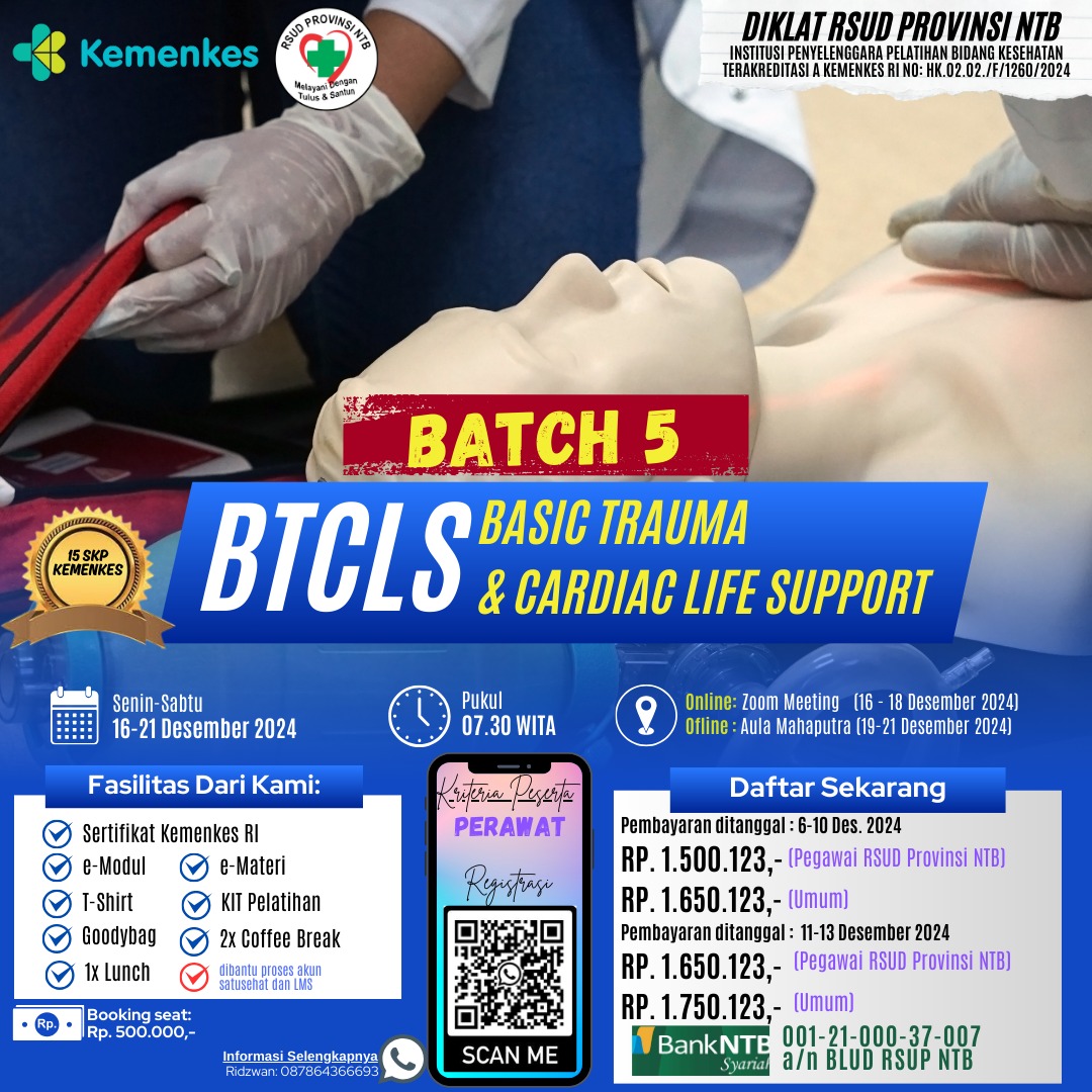 BASIC TRAUMA CARDIAC LIFE SUPPORT ANGKATAN 5 - KELAS A - LMS Kemkes