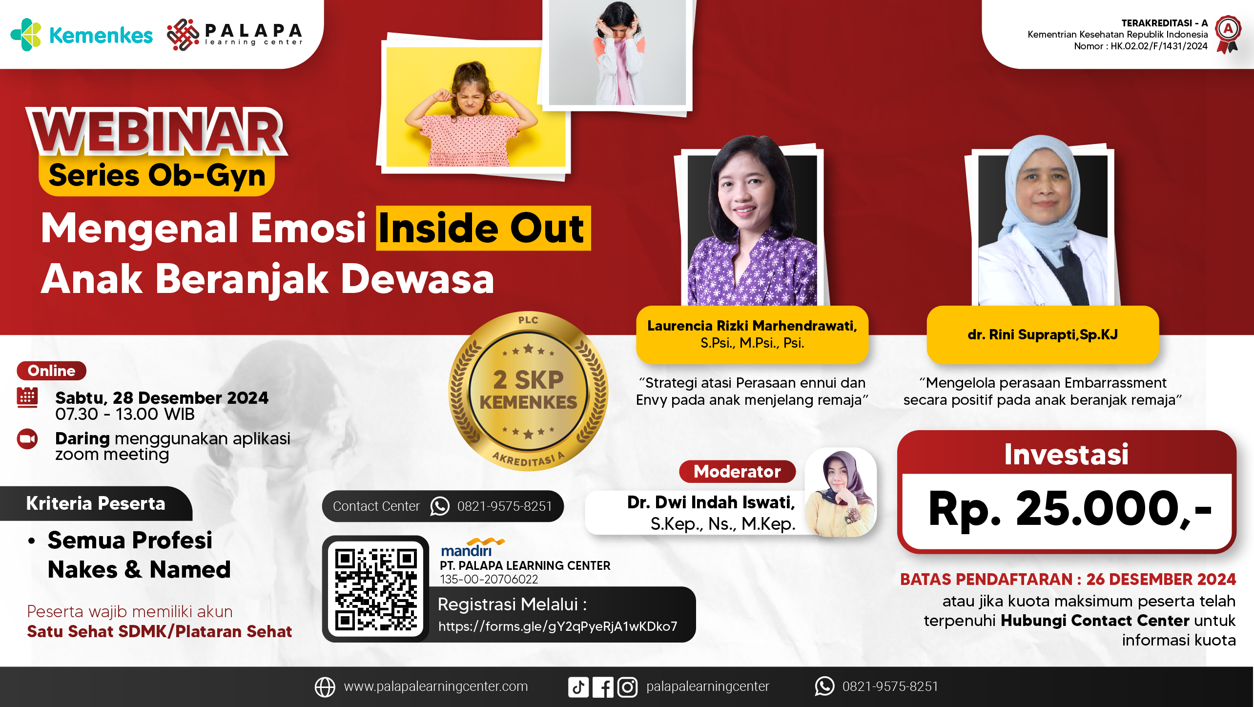 Webinar Series Ob-Gyn Mengenal Emosi Inside Out Anak Beranjak Dewasa - LMS Kemkes