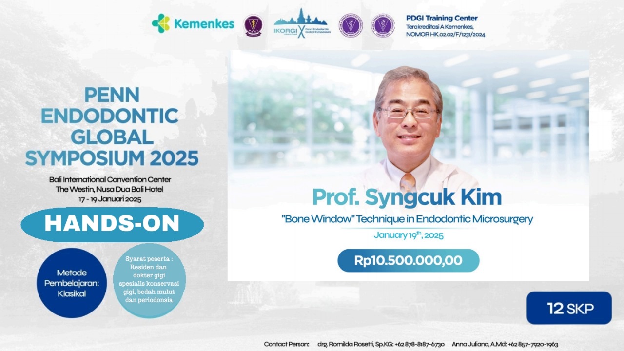 Workshop Penn Endodontic Global Symposium 2025 - Bone Window Technique ...