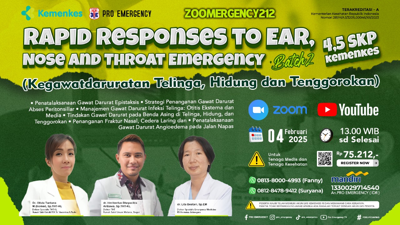 Webinar Rapid Responses to Ear, Nose and Throat Emergency Batch 2 - LMS Kemkes