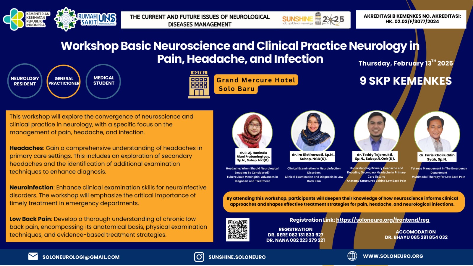 Workshop Basic Neuroscience and Clinical Practice Neurology in Pain ...