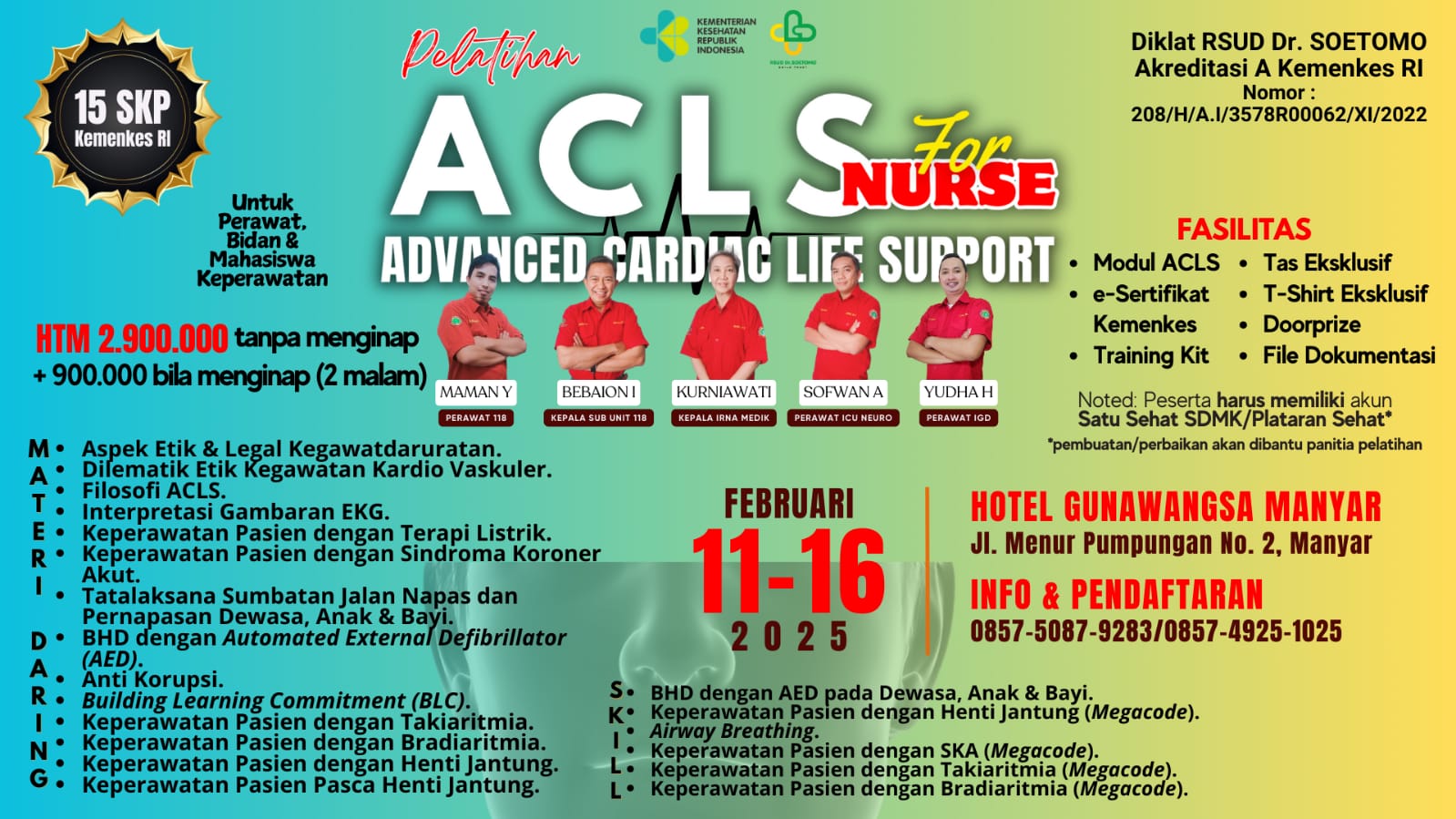 Pelatihan Advance Cardiac Life Support (ACLS) bagi Perawat Angkatan 1 ...