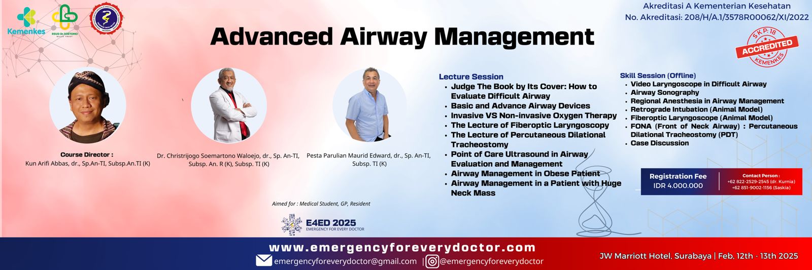Workshop Advanced Airway Management - LMS Kemkes