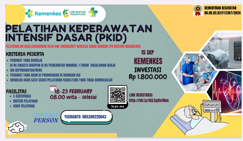 Pelatihan Keperawatan Intensif Dasar (PKID) Angkatan 1 - LMS Kemkes
