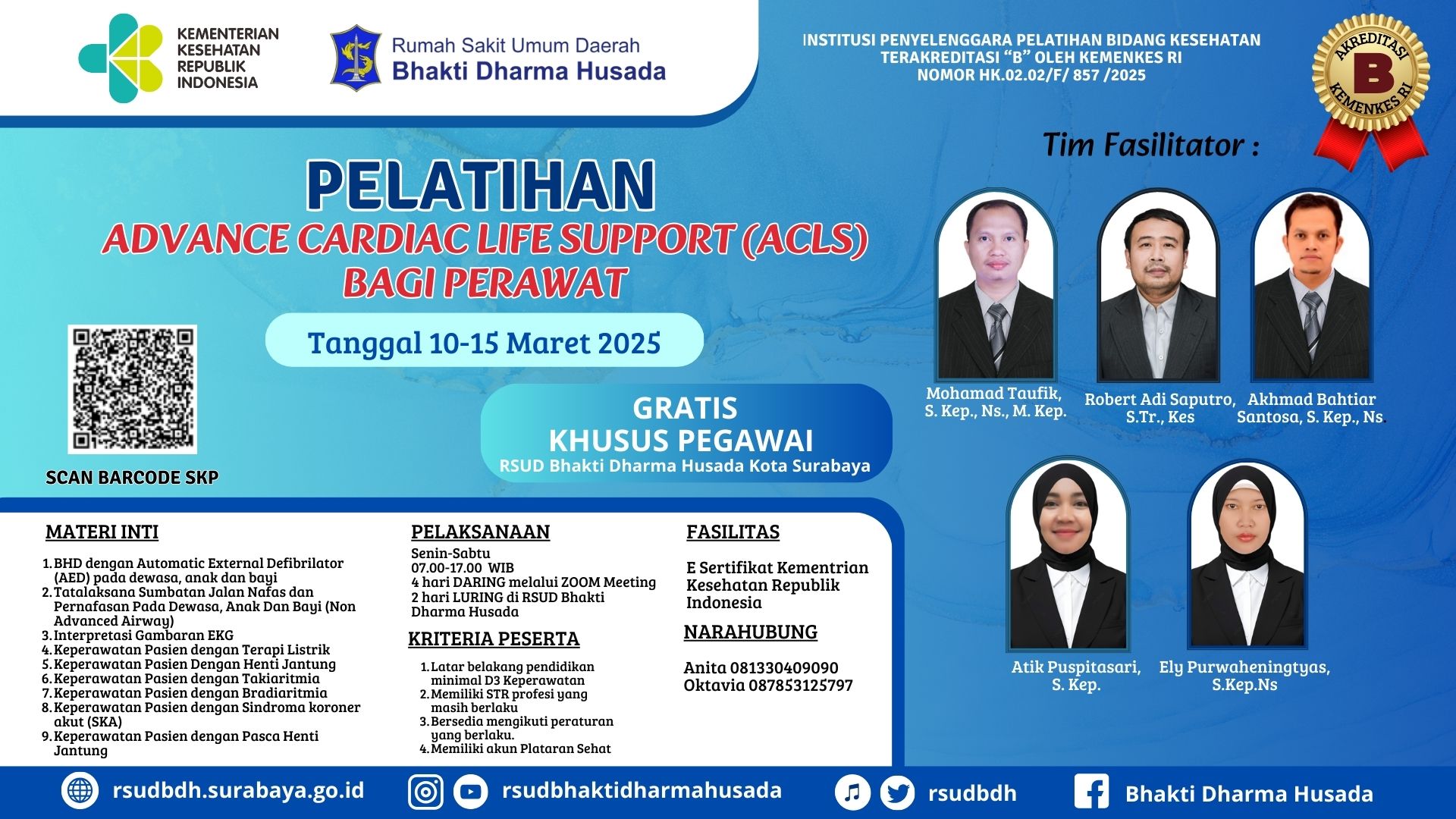 Pelatihan Advance Cardiac Life Support (ACLS) bagi Perawat Angkatan 1 ...