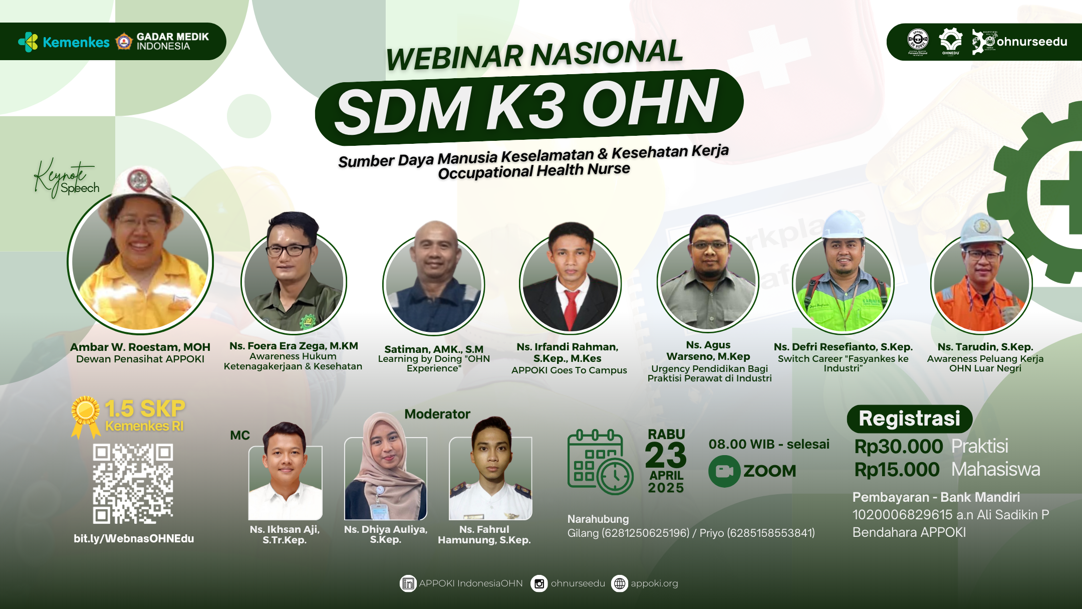 Webinar Nasional SDM K3 “OHN” Angkatan 1 - LMS Kemkes