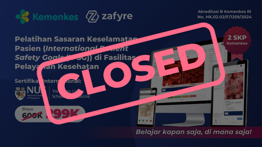 Pelatihan Sasaran Keselamatan Pasien (International Patient Safety Goals (IPSG)) Di Fasilitas ...