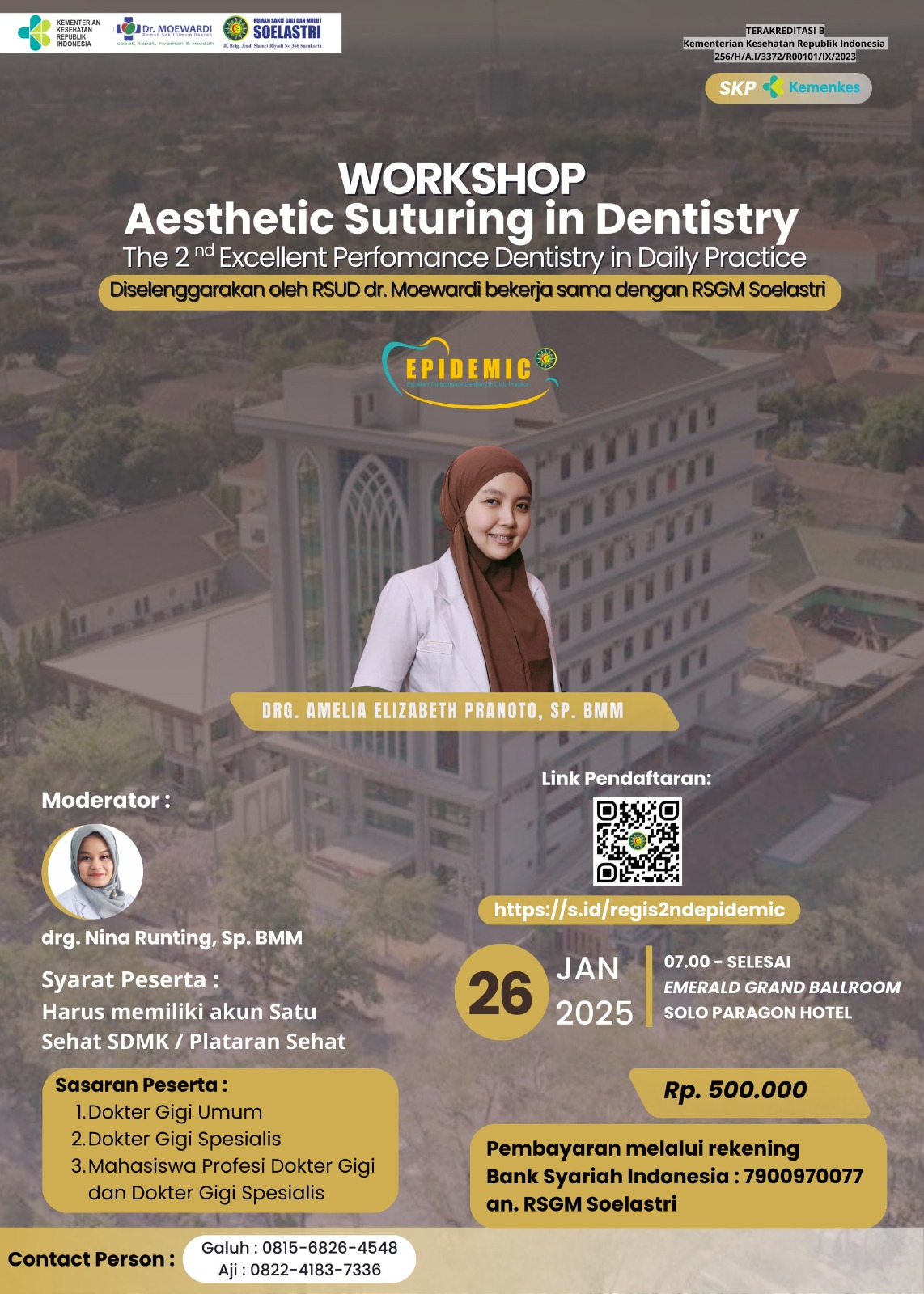 Workshop Aesthetic Suturing after Trauma in Dentistry - LMS Kemkes