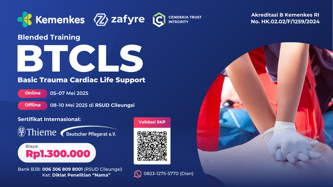 Pelatihan Basic Trauma Cardiac Life Support (BTCLS) Angkatan 2 - LMS Kemkes