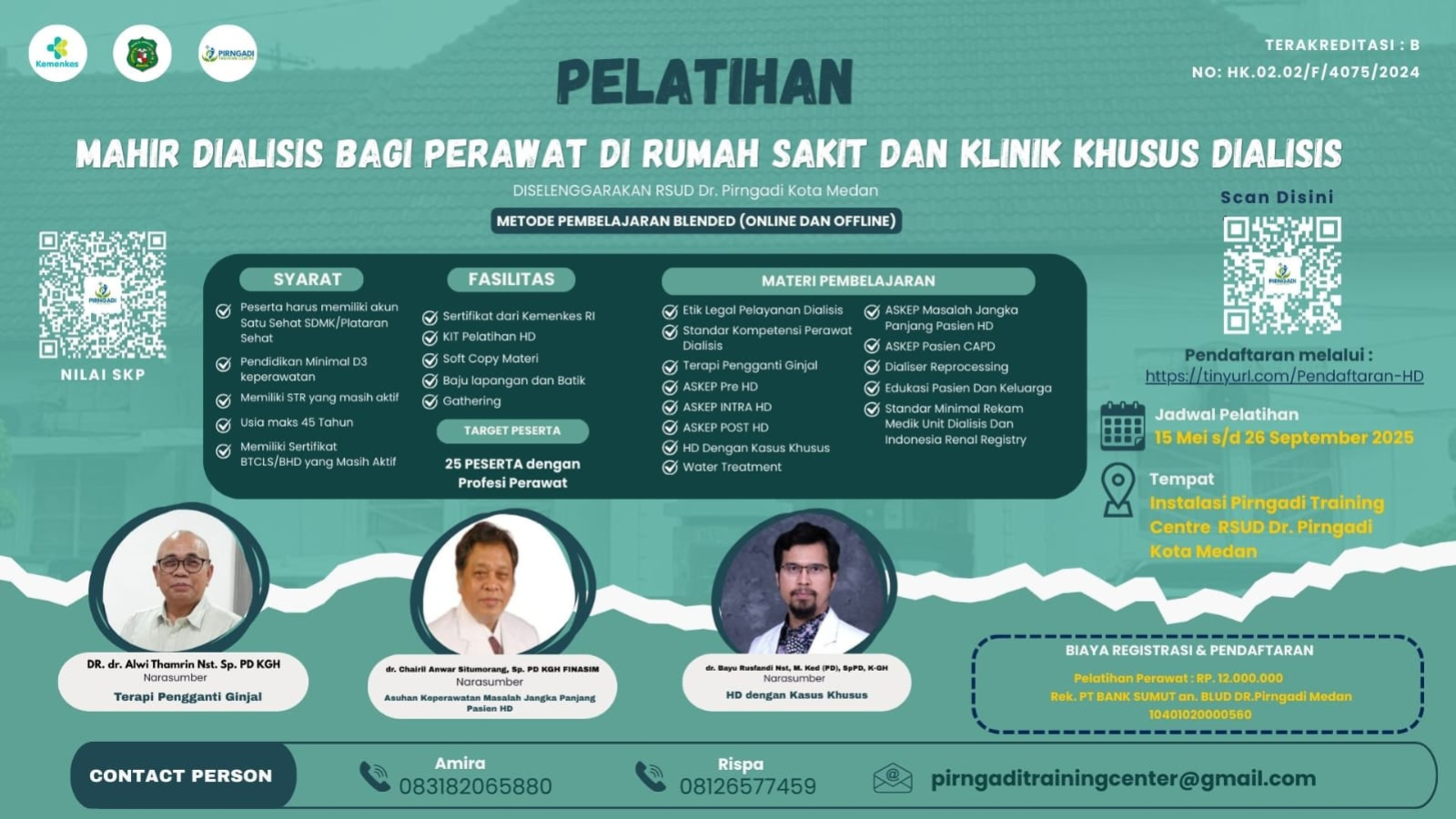 Pelatihan Dialisis bagi Perawat di Rumah Sakit dan Klinik Khusus Dialisis Angkatan 1 - LMS Kemkes
