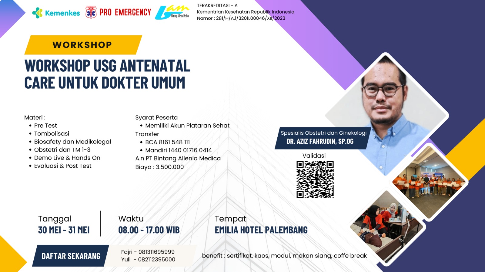 Workshop USG Antenatal Care untuk Dokter Umum Angkatan 1 - LMS Kemkes