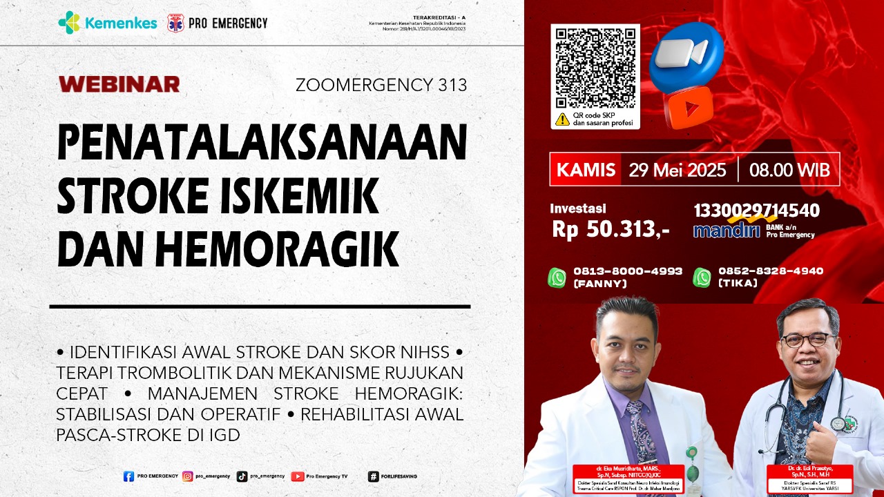 Webinar Penatalaksanaan Stroke Iskemik dan Hemoragik di Rumah Sakit ...
