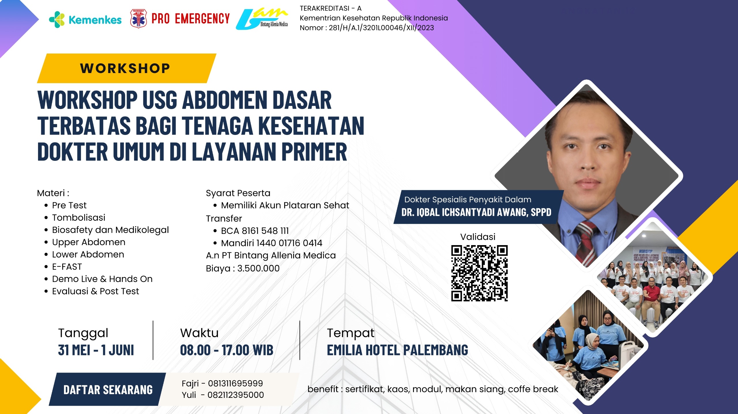 Workshop USG Abdomen Dasar Terbatas Bagi Tenaga Kesehatan Dokter Umum ...