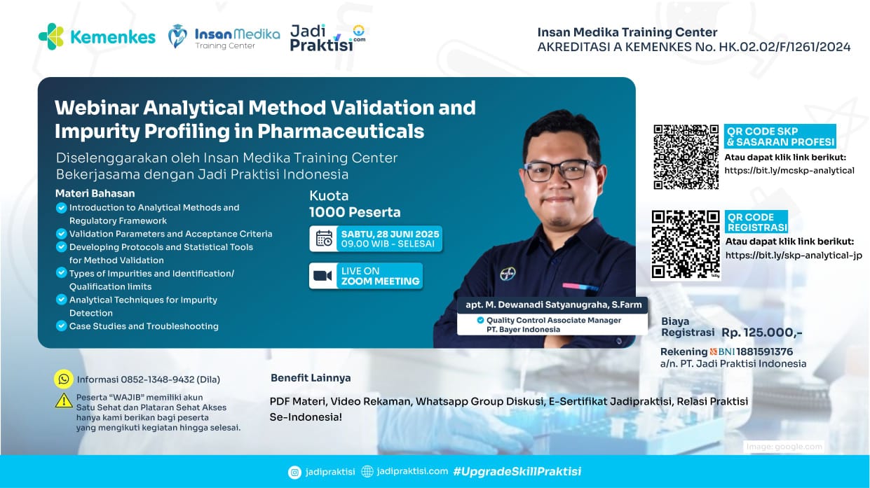 Webinar Analytical Method Validation and Impurity Profiling in Pharmaceuticals Angkatan 1 - LMS ...