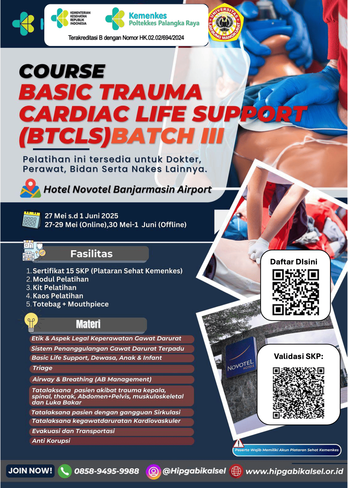 Pelatihan Basic Trauma Cardiac Life Support (BTCLS) Angkatan 2 - LMS Kemkes