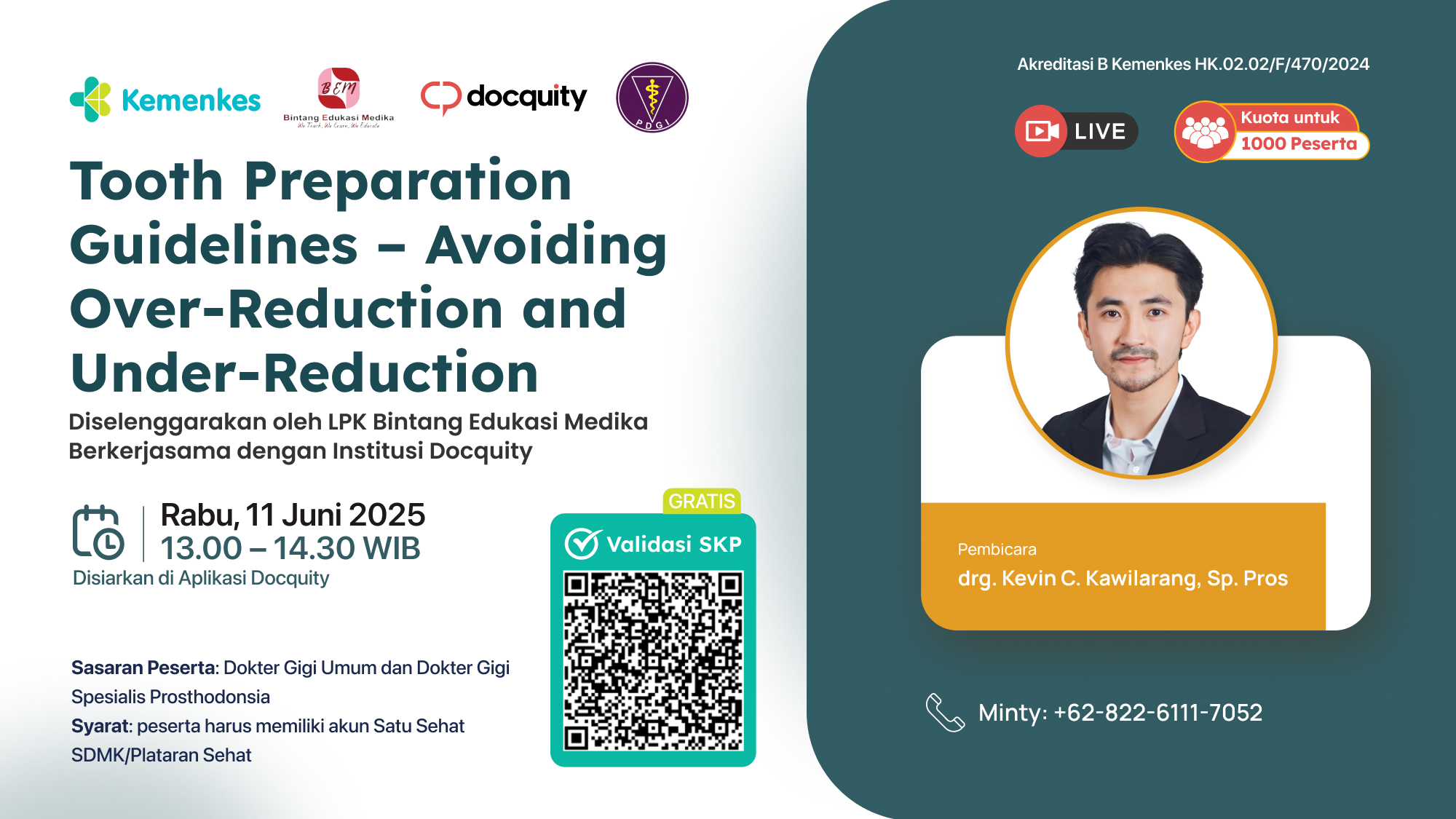 Webinar “Tooth Preparation Guidelines – Avoiding Over-Reduction and ...