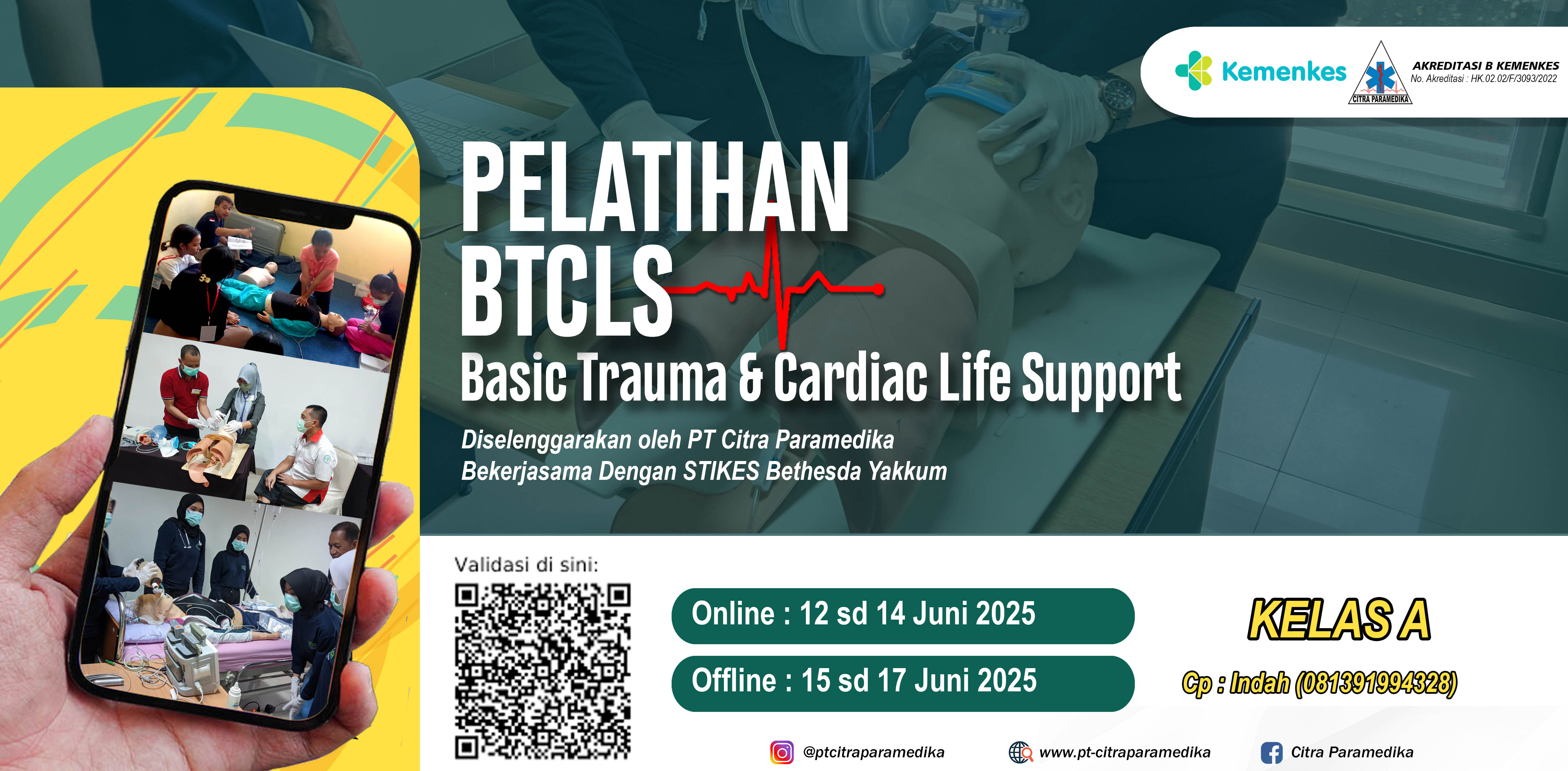 Pelatihan Basic Trauma Cardiac Life Support (BTCLS) Angkatan 15 - LMS ...