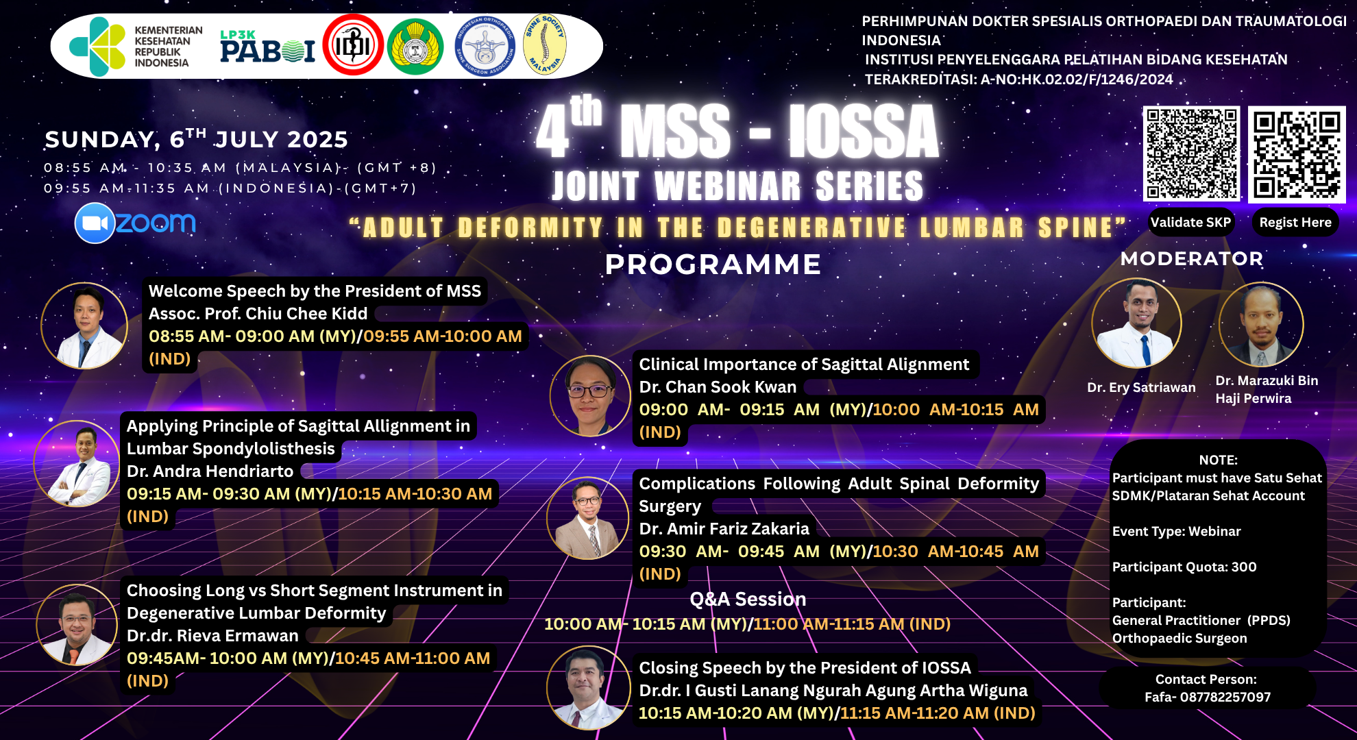 4th MSS-IOSSA Joint Webinar Series: Adult Deformity in the Degenerative Lumbar Spine Angkatan 4 ...
