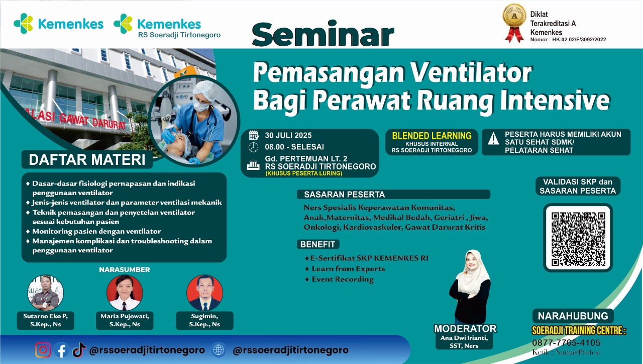 Seminar Pemasangan Ventilator Bagi Perawat Ruang Intensive Angkatan 1 ...