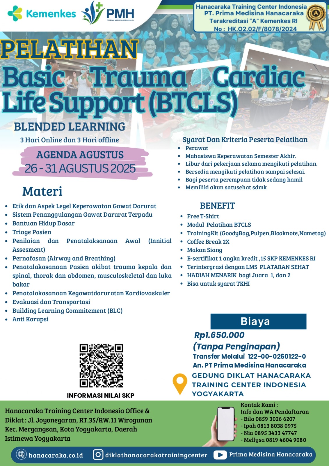 Pelatihan Basic Trauma Cardiac Life Support HANACARAKA - LMS Kemkes