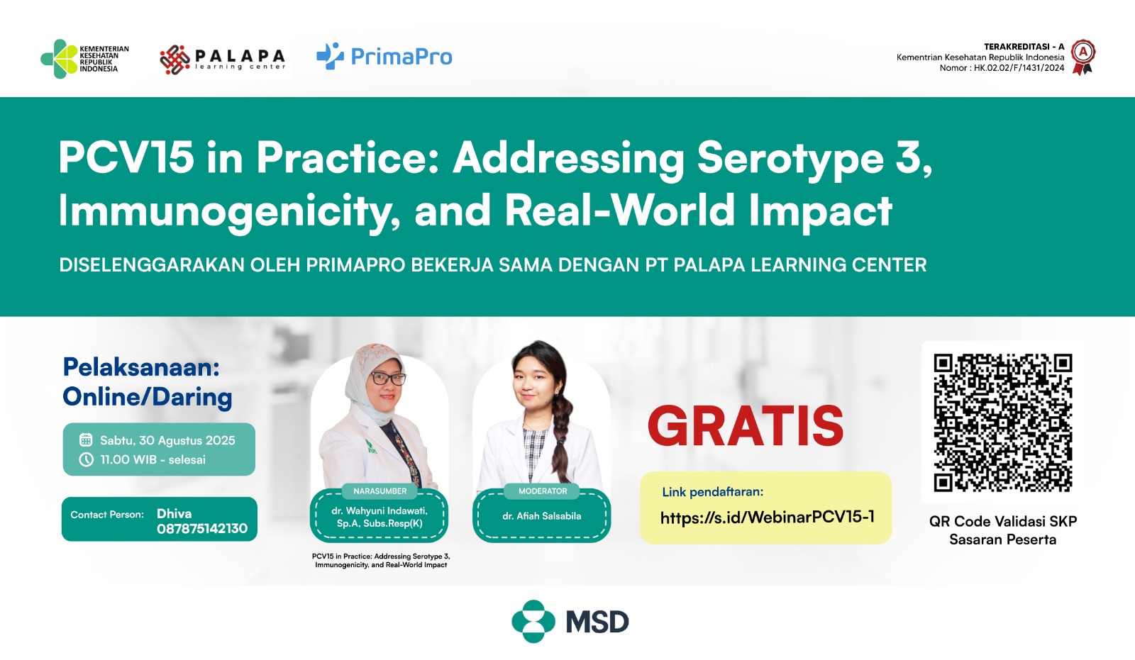 Webinar PCV15 in Practice : Addressing Serotype 3, Immunogenicity, and ...
