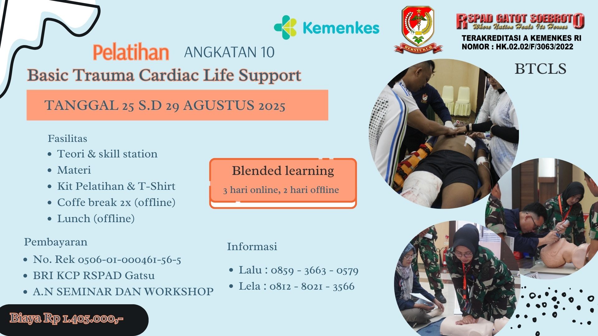 Pelatihan Basic Trauma Cardiac Life Support (BTCLS) Angkatan 10 - LMS ...
