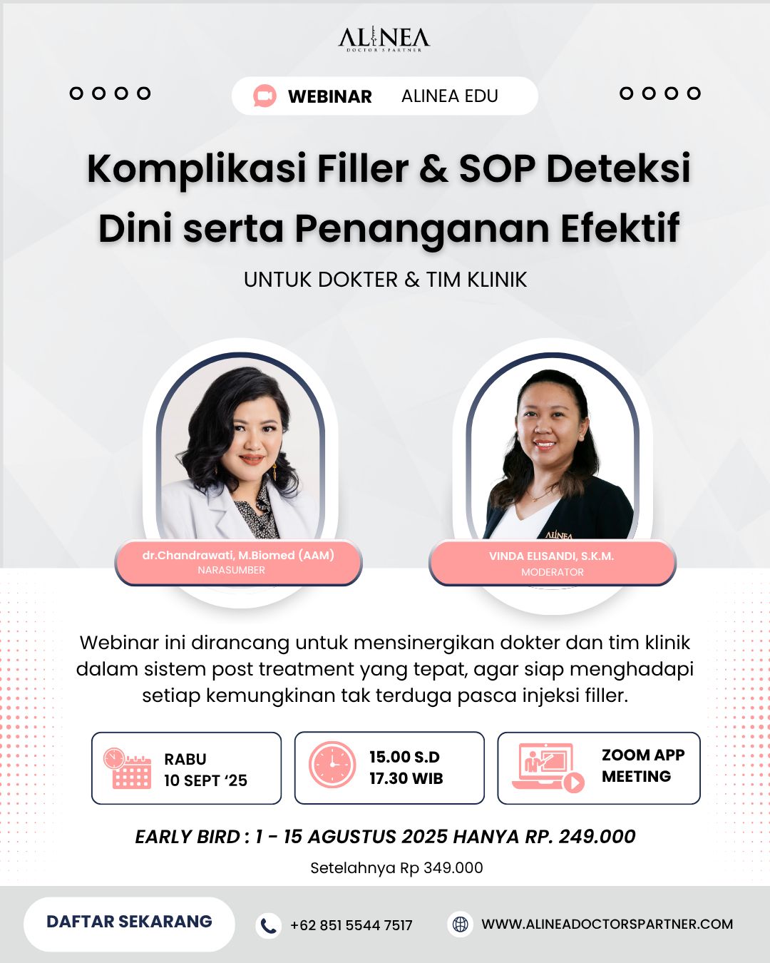 Webinar : Komplikasi Filler & SOP Deteksi Dini serta Penanganan Efektif ...