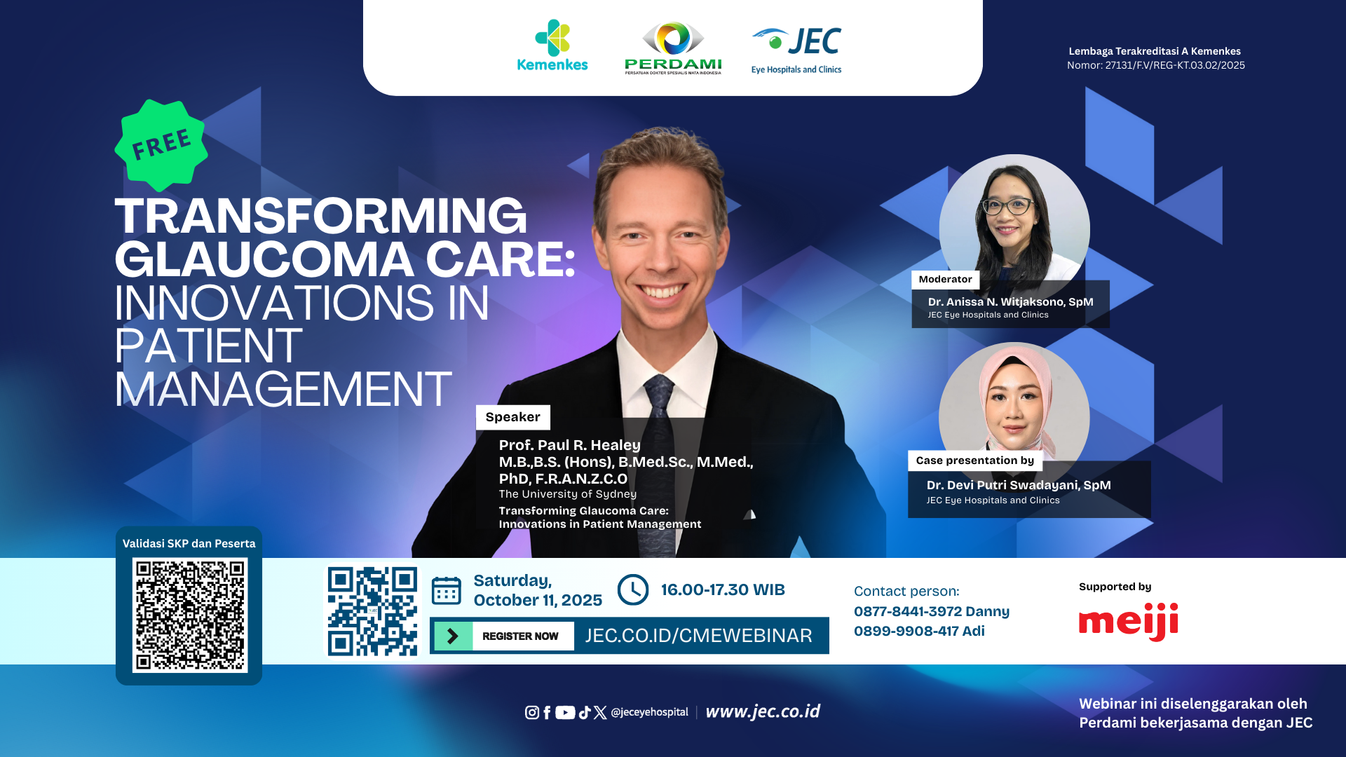 JEC Eye Hospitals & Clinics - CME Webinar “Transforming Glaucoma Care: Innovations in Patient ...