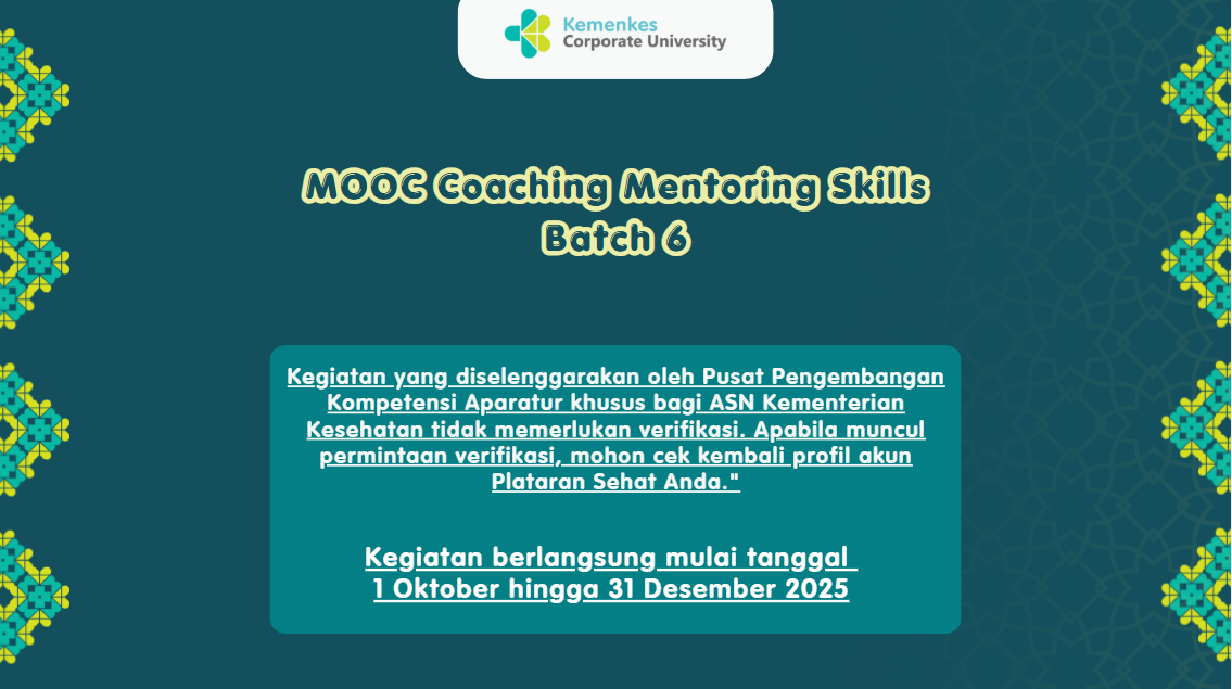 MOOC Coaching Mentoring Skills Batch 6 - LMS Kemkes