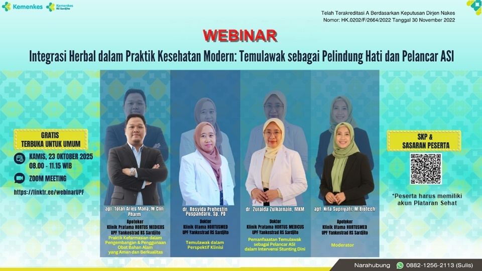 Webinar Integrasi Herbal dalam Praktik Kesehatan Modern Temulawak sebagai Pelindung Hati dan ...