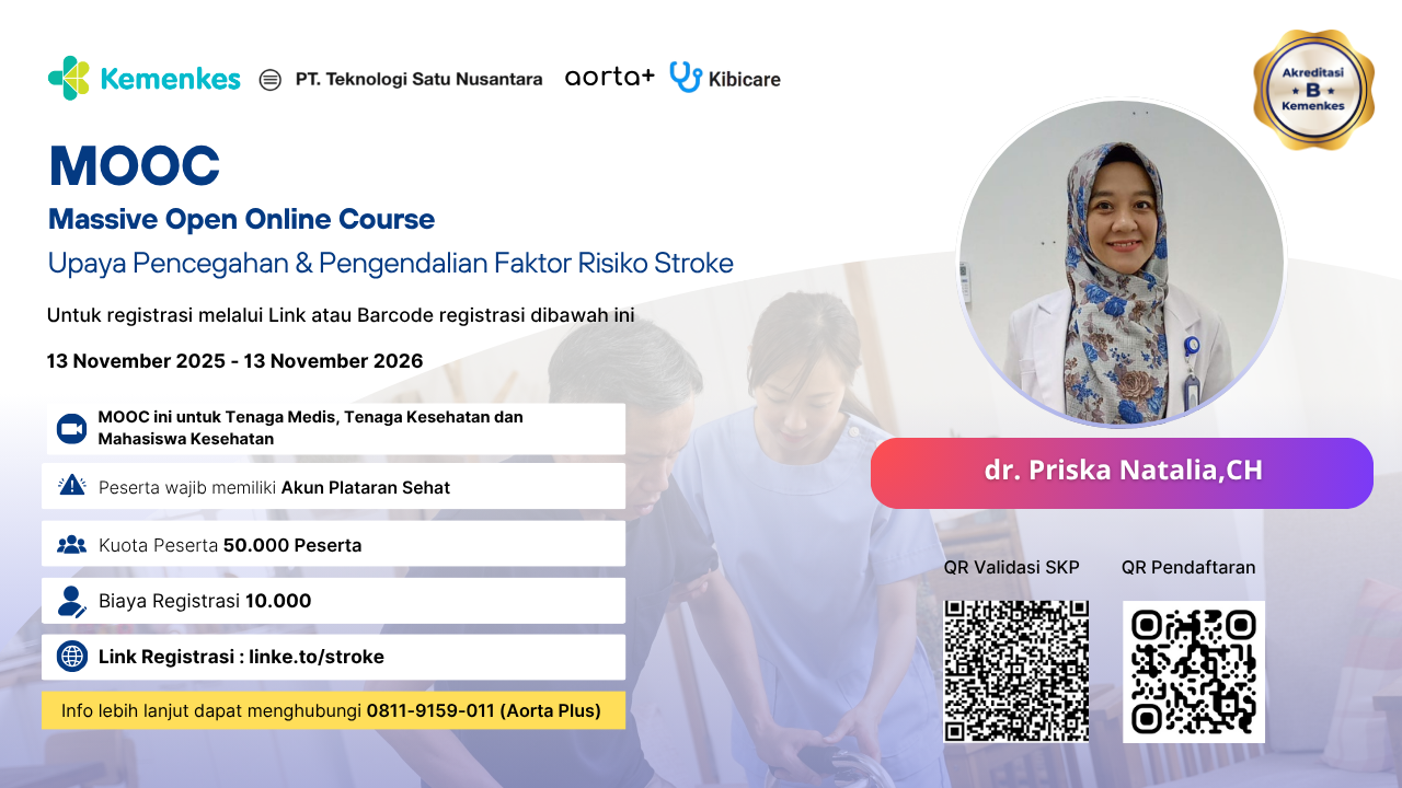 Massive Open Online Course (MOOC) Upaya Pencegahan dan Pengendalian Stroke Angkatan 1 - LMS Kemkes
