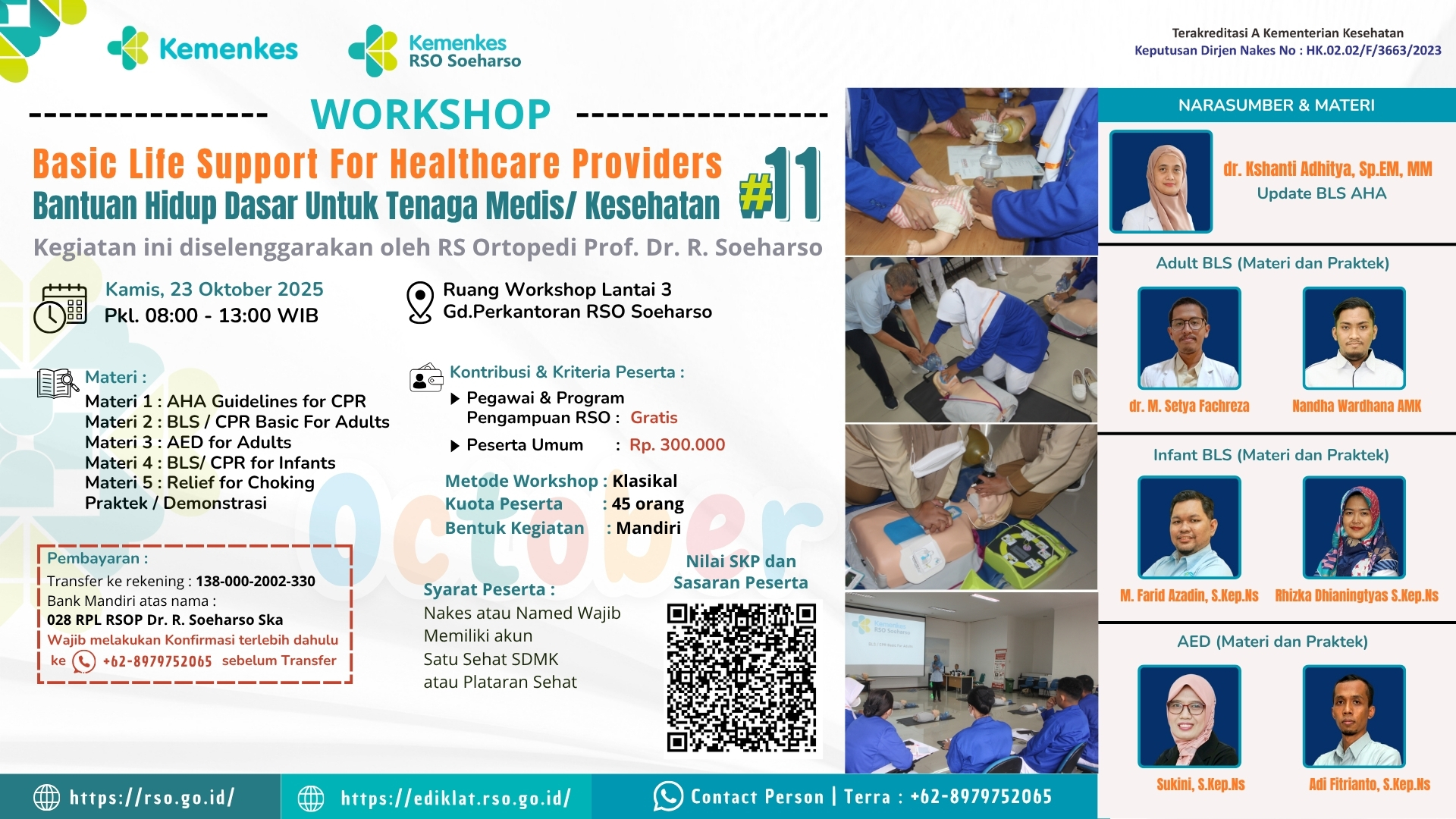 Workshop Basic Life Support For Healthcare Providers Angkatan 11 - LMS Kemkes