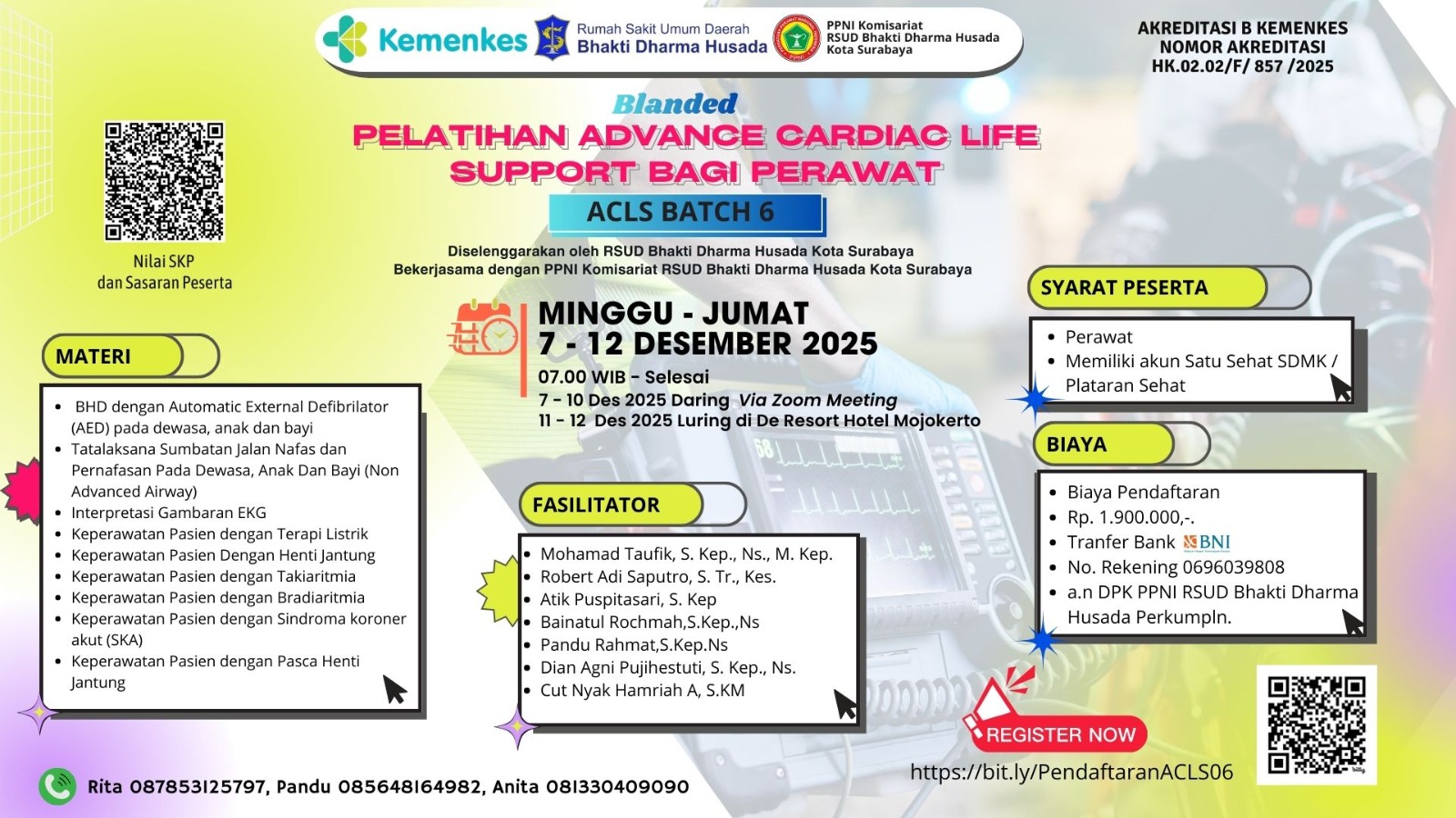 Pelatihan Advance Cardiac Life Support (ACLS) bagi Perawat Angkatan 6 ...