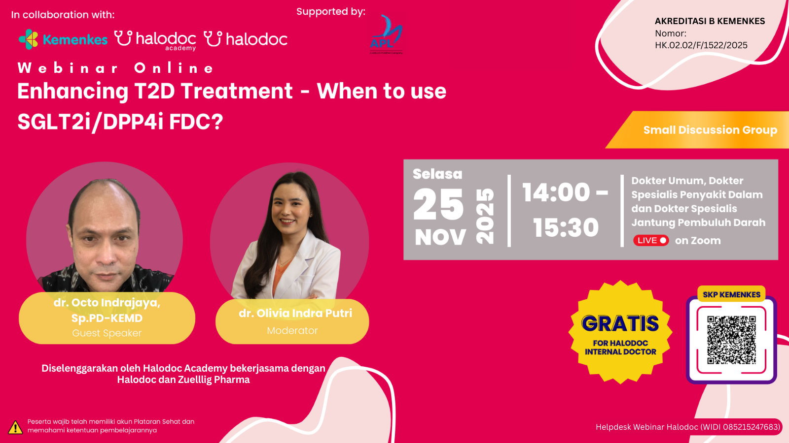 Webinar Halodoc - Enhancing T2D Treatment - When to use SGLT2i/DPP4i FDC? Angkatan 1 - LMS Kemkes